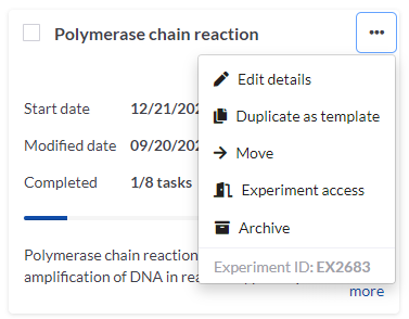 How to Create and Manage an Experiment