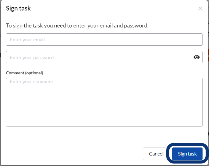 How To Co-sign a Task?