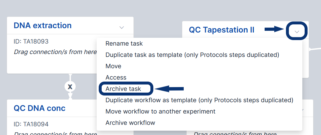 How To Delete a Task from an Experiment (Archiving Tasks)