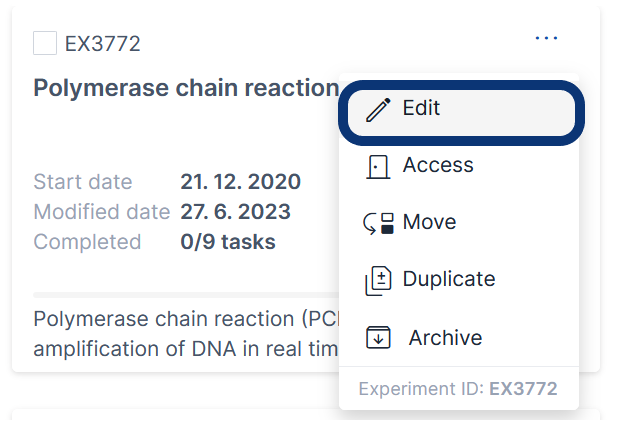 How to Create and Manage an Experiment