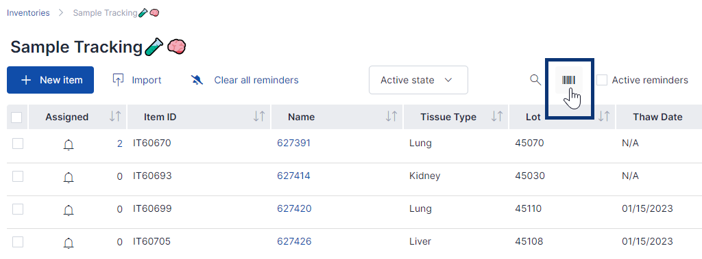 How to Scan Inventory Labels in SciNote